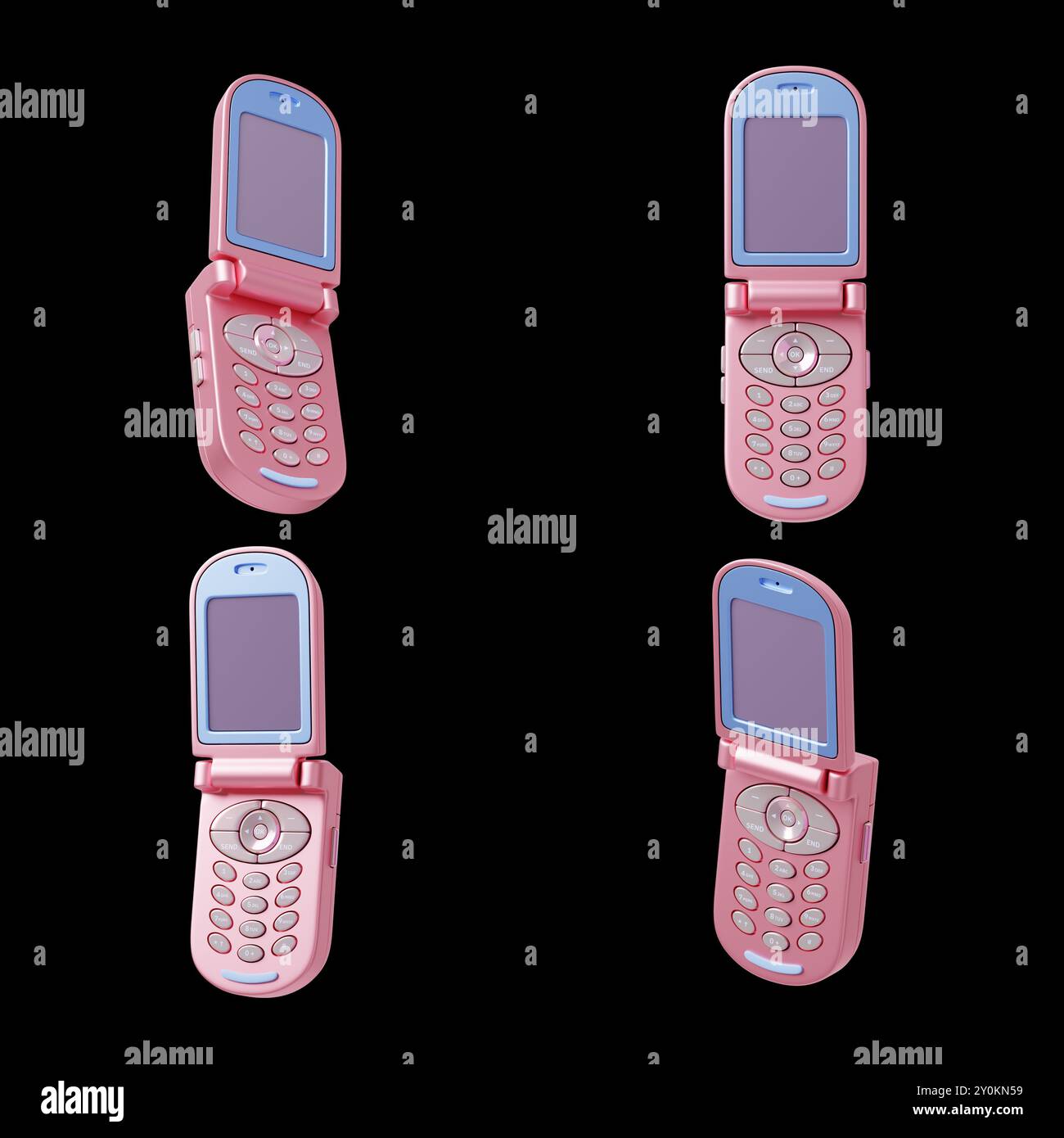 Pink flip phone hi-res stock photography and images - Alamy