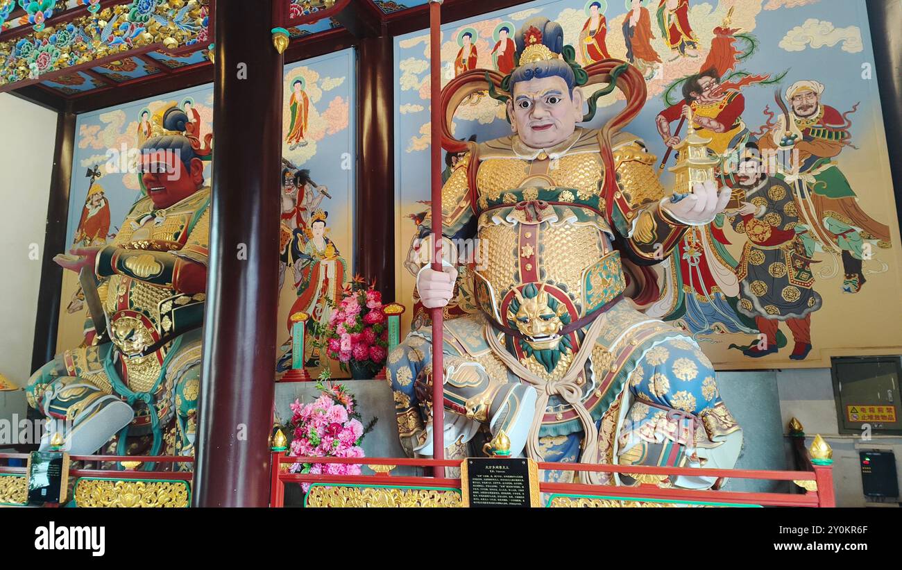 SHANGHAI, CHINA - SEPTEMBER 1, 2024 - Giant statues of the four ...