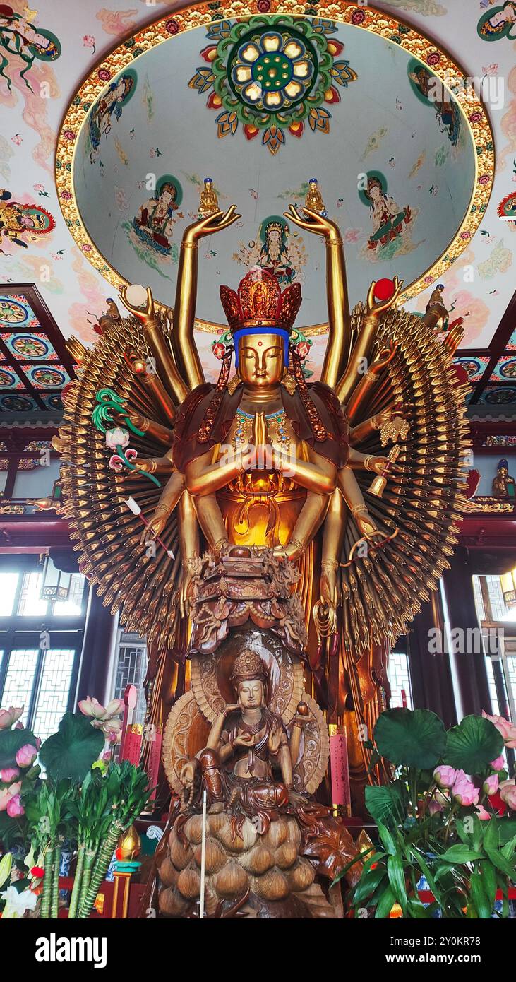 SHANGHAI, CHINA - SEPTEMBER 1, 2024 - A giant statue of the thousand ...