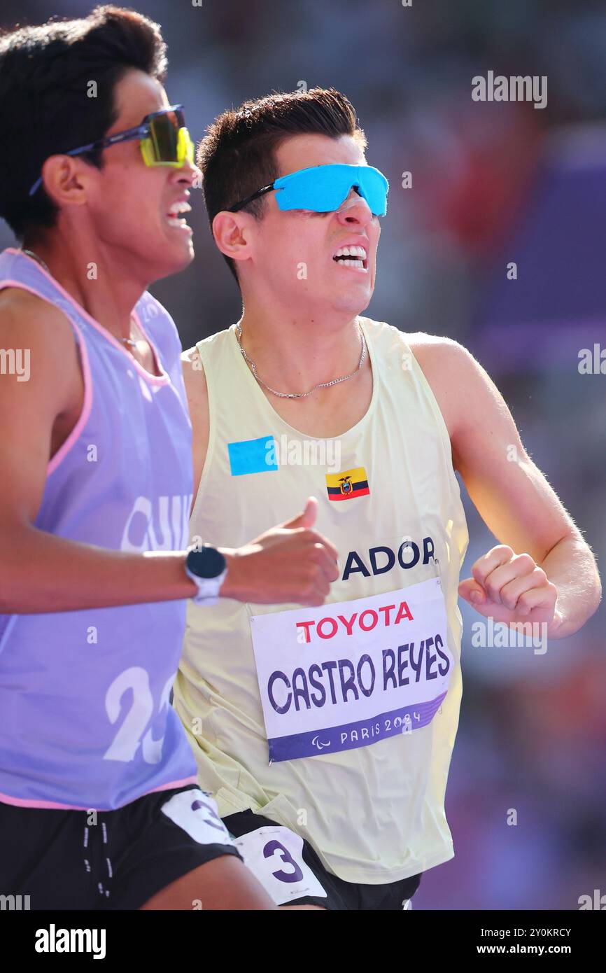 Saint-Denis, France. 2nd Sep, 2024. Darwin Gustavo Castro Reyes (ECU ...
