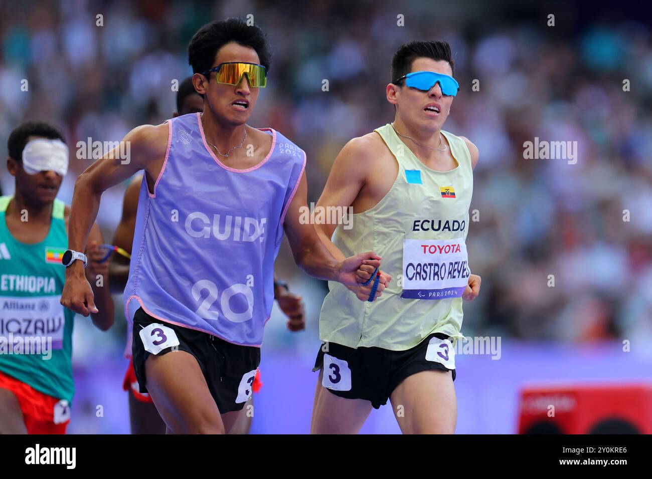 Saint-Denis, France. 2nd Sep, 2024. Darwin Gustavo Castro Reyes (ECU ...