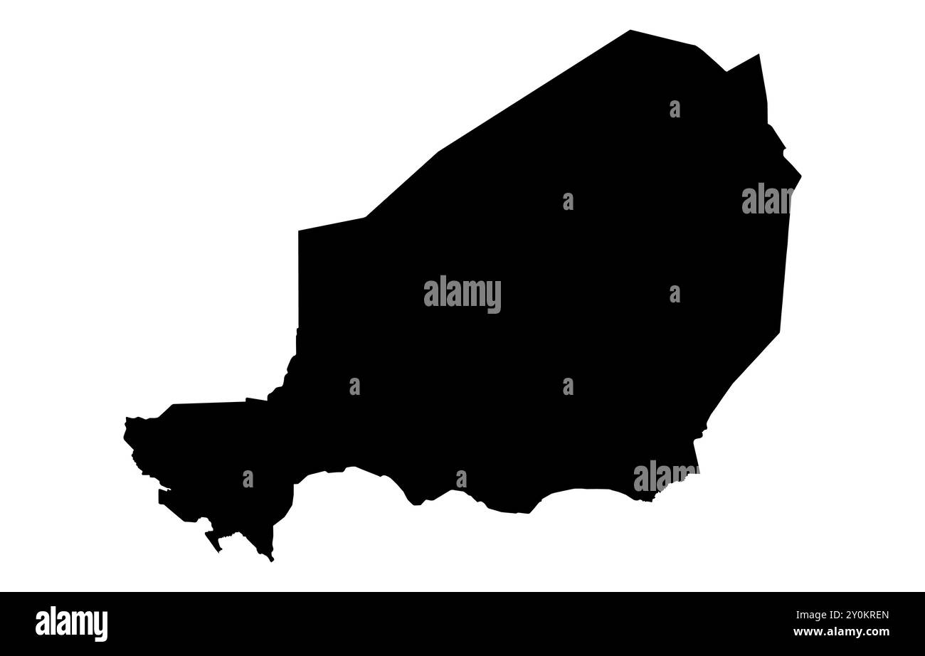 Niger map map country hi-res stock photography and images - Alamy