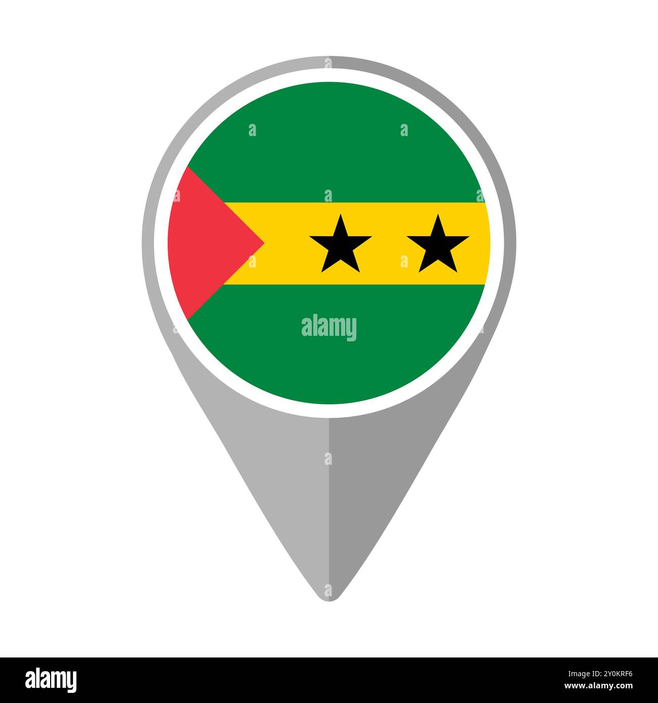 Sao Tome And Principe Flag on Location Pin Stock Vector Image & Art - Alamy
