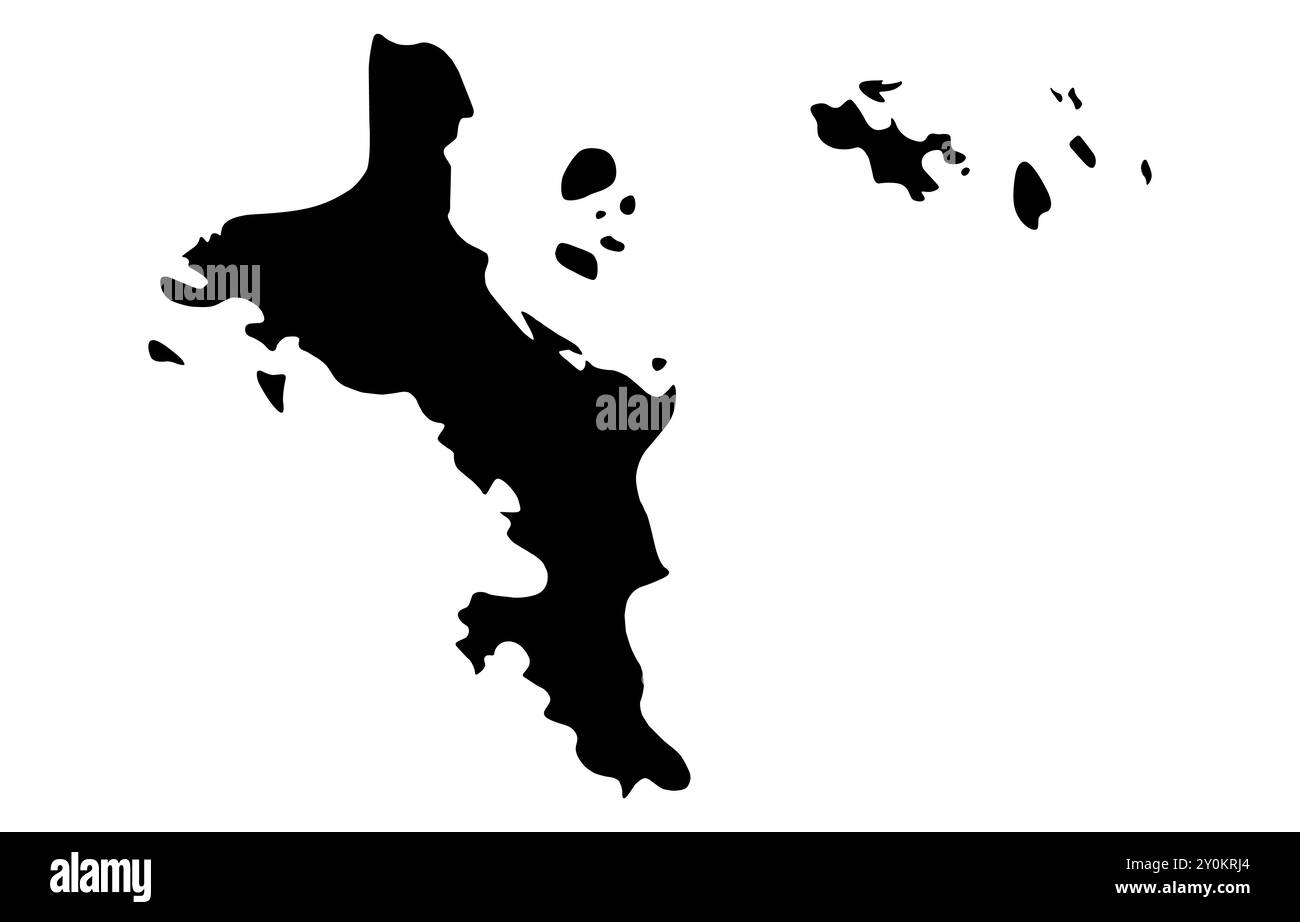 Silhouette of a Seychelles Country land Map Stock Vector Image & Art ...