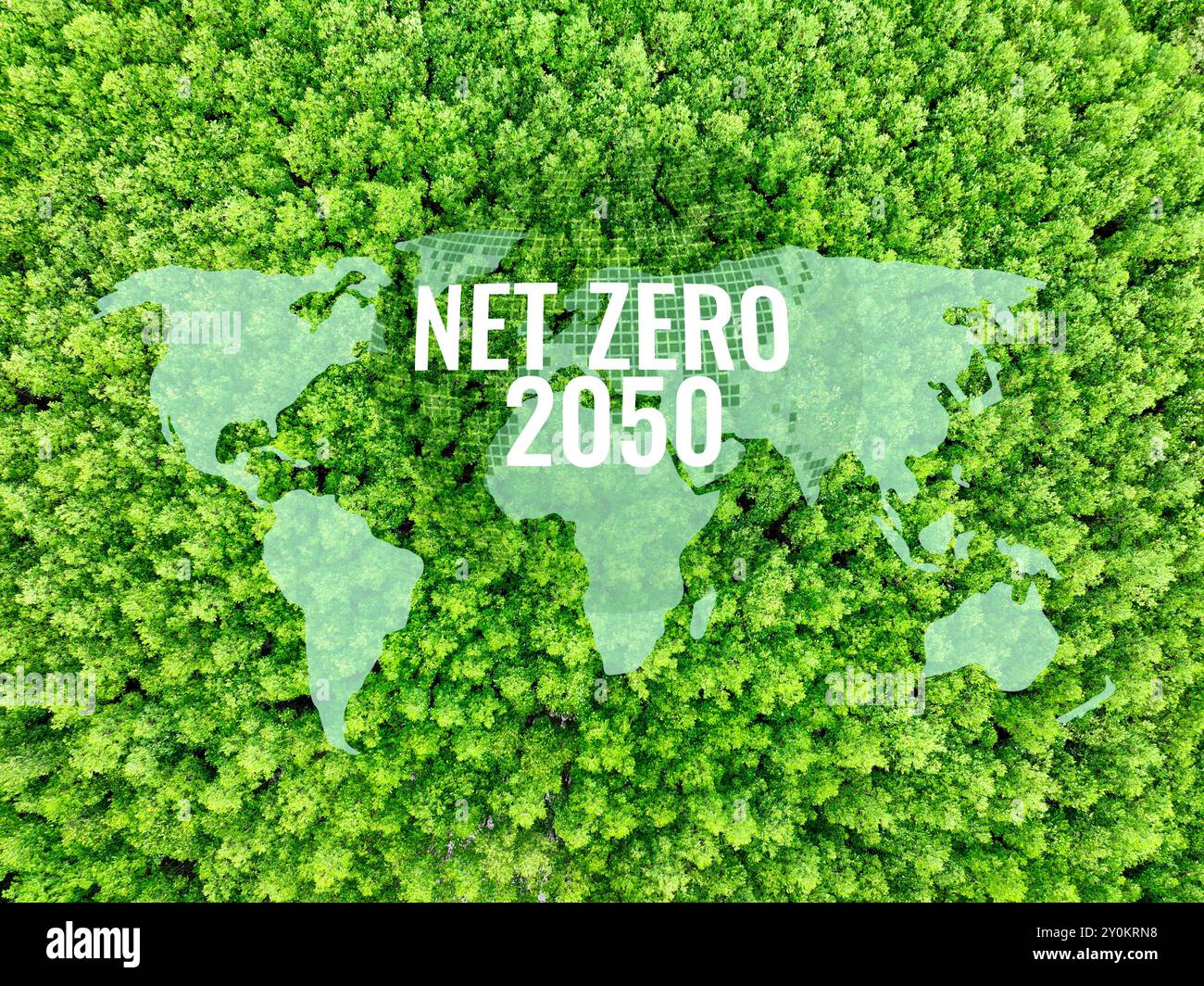Net Zero target for 2050. Business strategy for reducing greenhouse gas ...