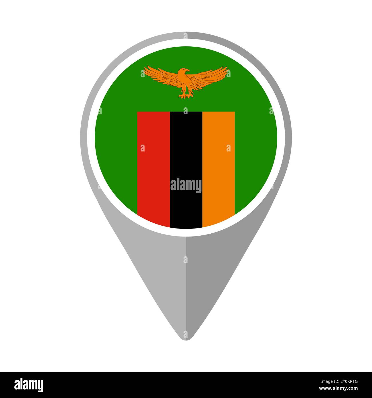Zambia Flag on Location Pin Stock Vector Image & Art - Alamy