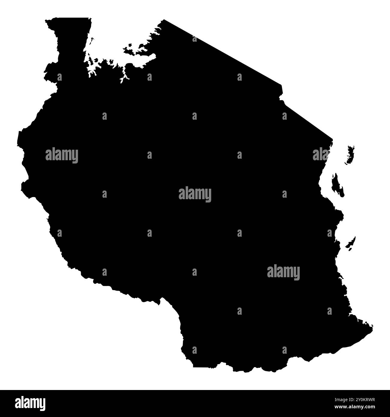 Tanzania map vector vectors hi-res stock photography and images - Alamy