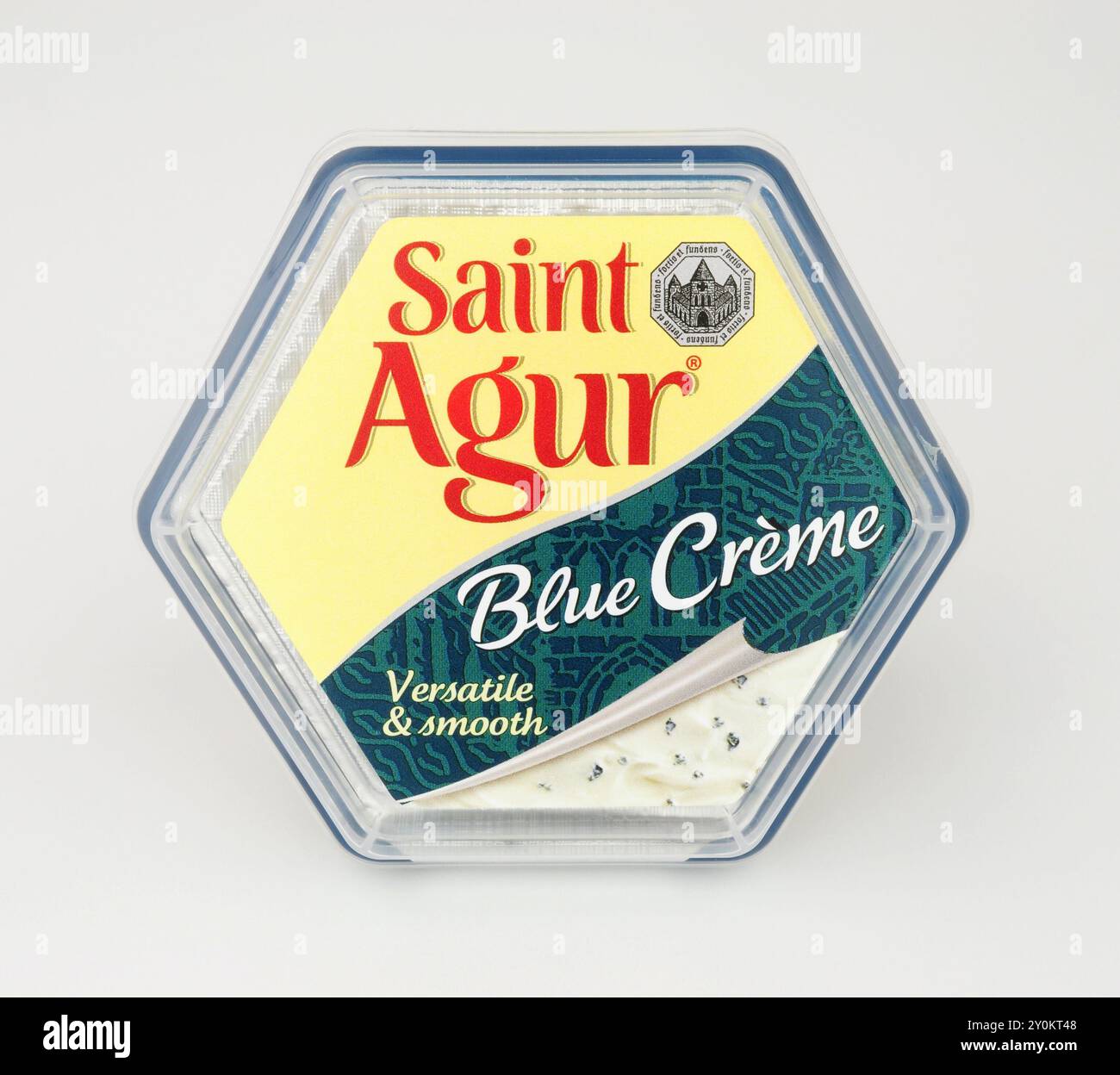 Saint Agur blue crème cheese, blue cheese spread made with pasteurized ...