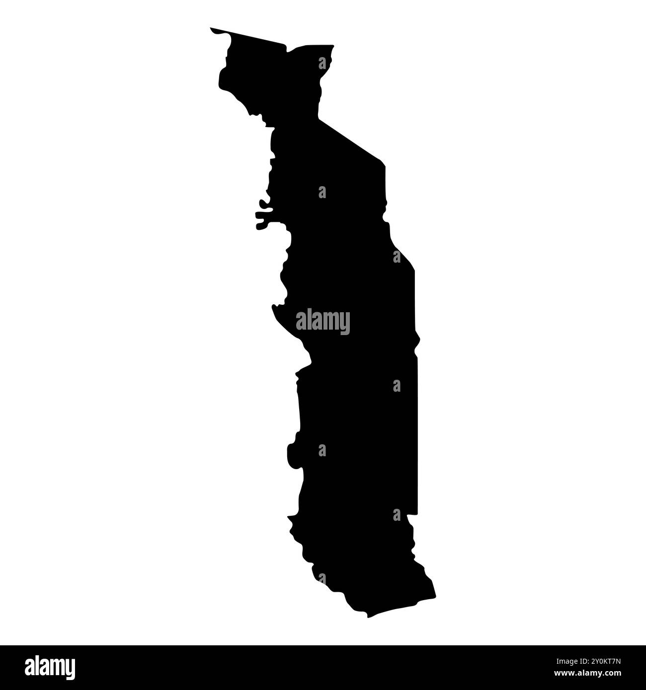 Silhouette of a Togo Country land Map Stock Vector Image & Art - Alamy