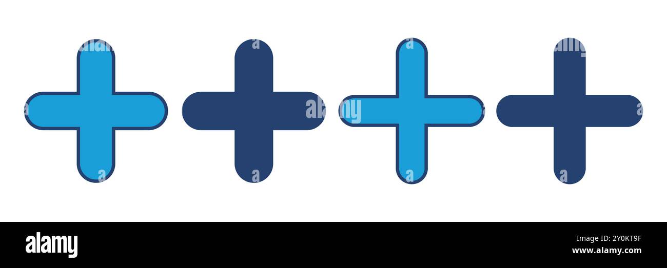 Plus Icon vector. Add plus icon Stock Vector Image & Art - Alamy