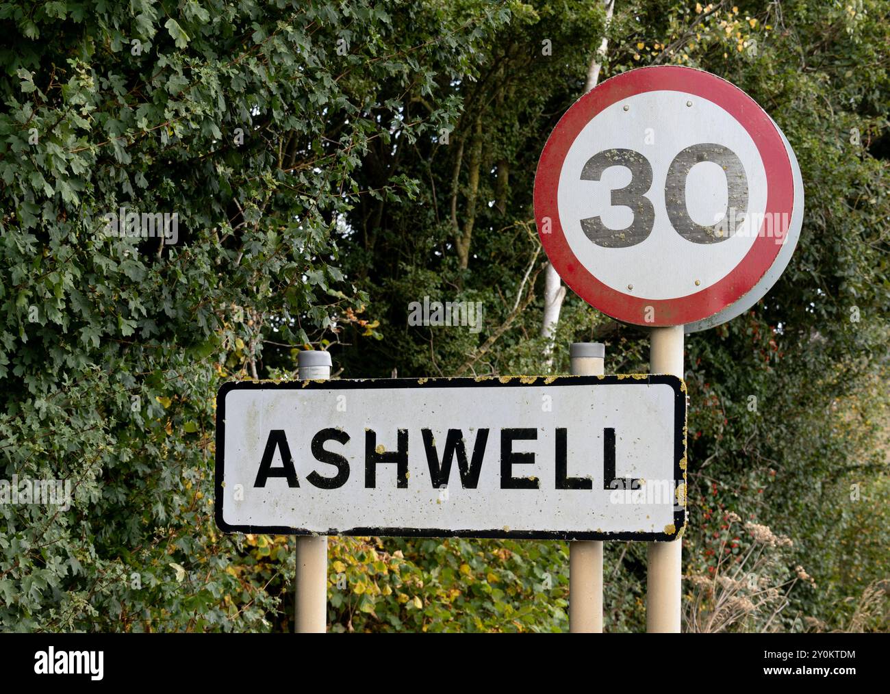 Ashwell village sign, Rutland, England, UK Stock Photo - Alamy