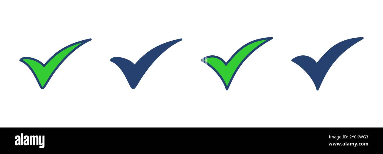 Check mark icon vector. Check mark icon. Tick mark symbol vector Stock ...