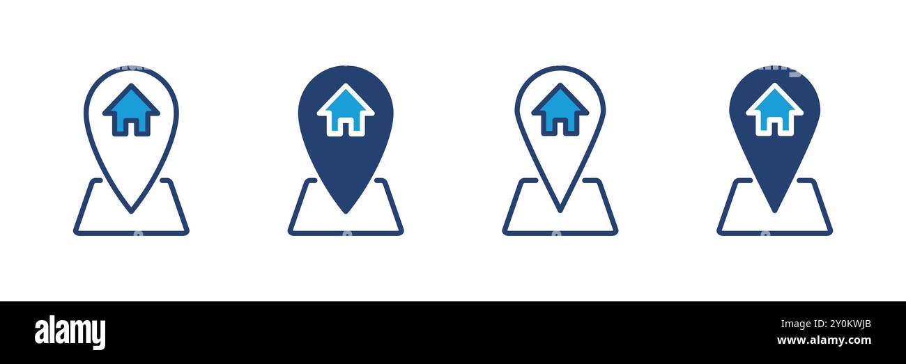 address icon vector. home location icon vector Stock Vector Image & Art ...