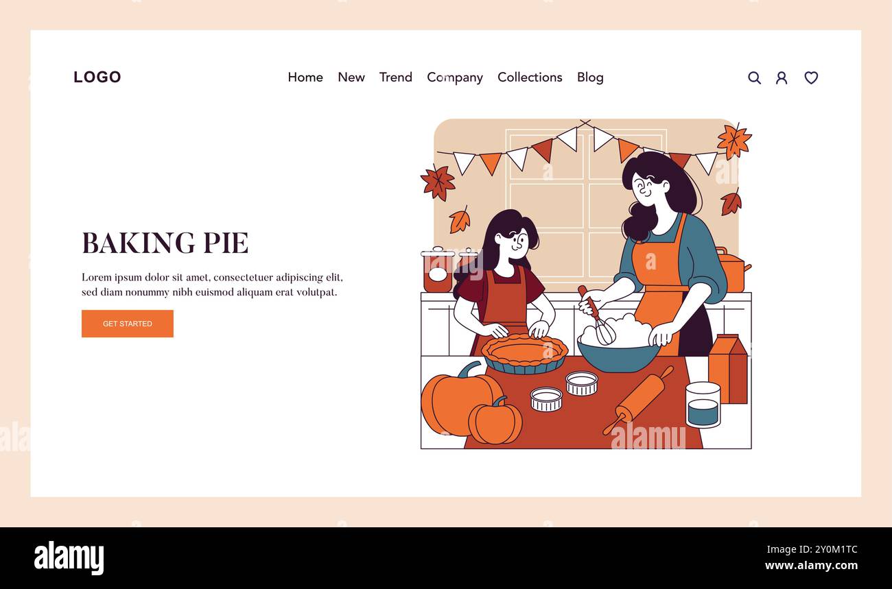 Pie crust rolling Stock Vector Images - Alamy