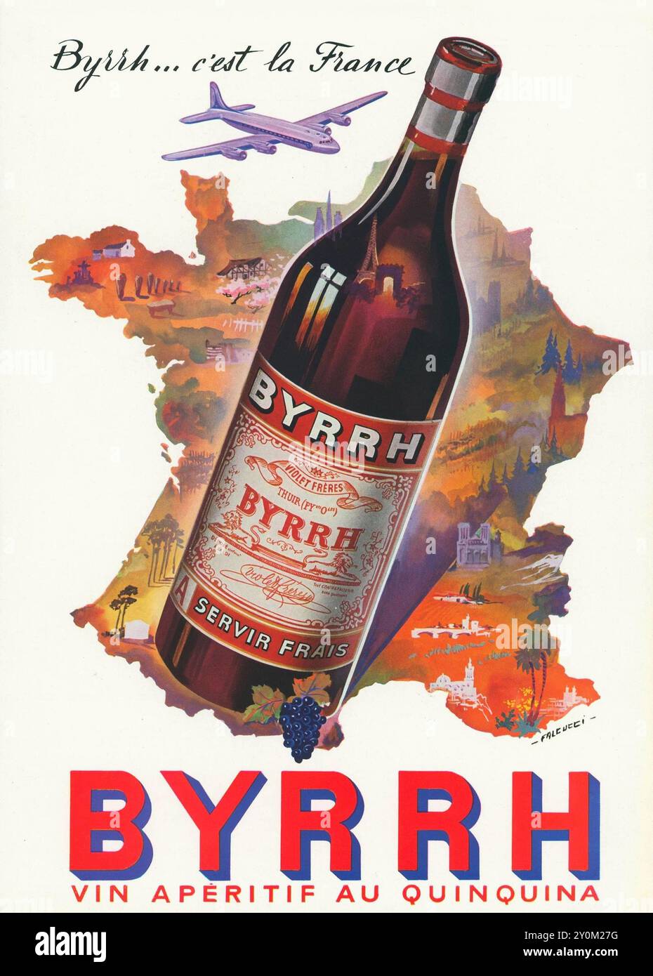 Byrrh, vin aperitif au Quinquina - vintage french alcohol advertisement ...