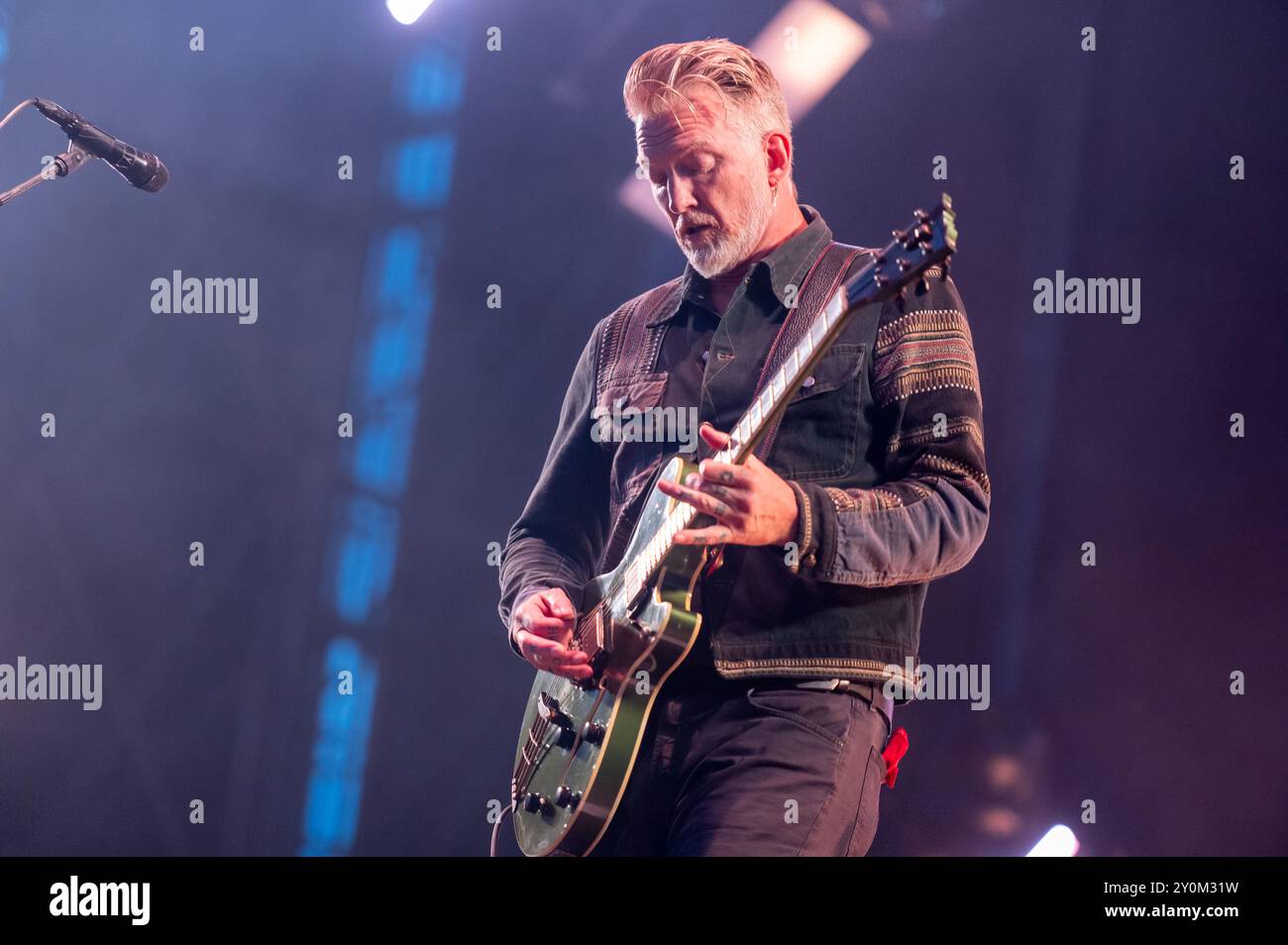 July 06, 2024: Josh Homme performs with Queens of the Stone Age at ...