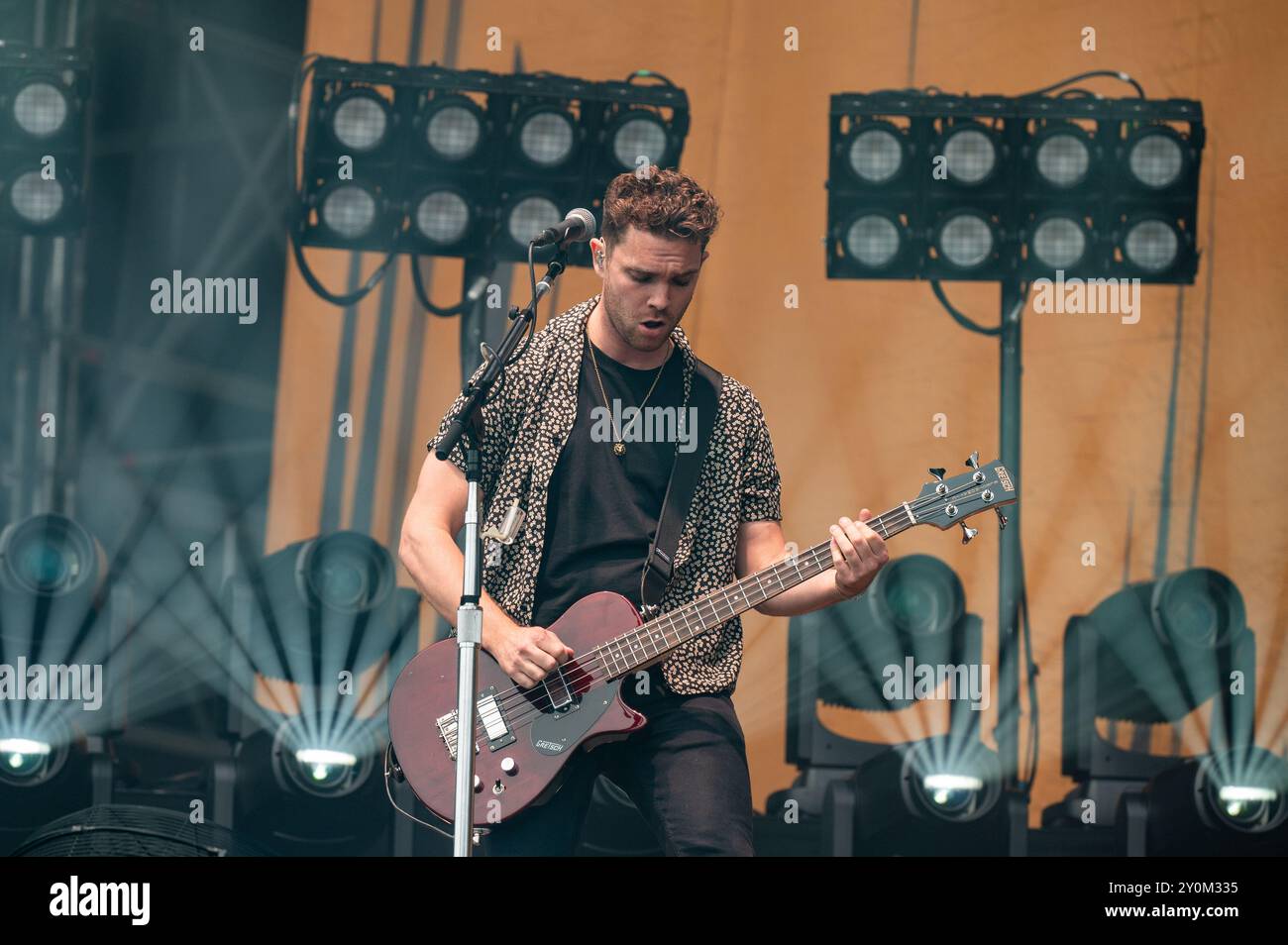July 06, 2024: Mike Kerr performs with Royal Blood at IDays festival in ...