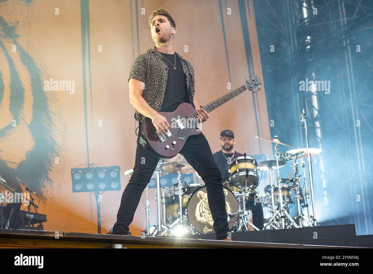 July 06, 2024: Mike Kerr and Ben Thatcher perform with Royal Blood at ...