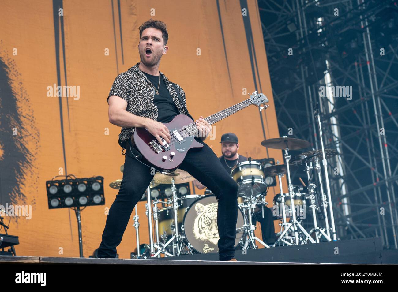 July 06, 2024: Mike Kerr and Ben Thatcher perform with Royal Blood at ...