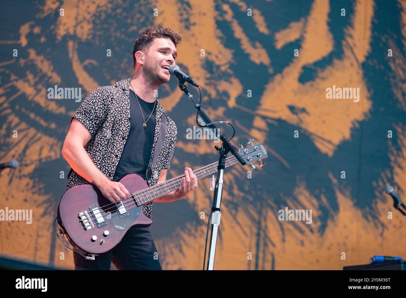 July 06, 2024: Mike Kerr performs with Royal Blood at IDays festival in ...