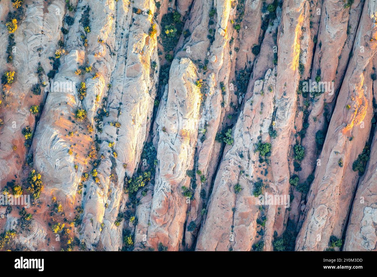 Aerial view on the structures of the Arches National Park, Utah Stock ...