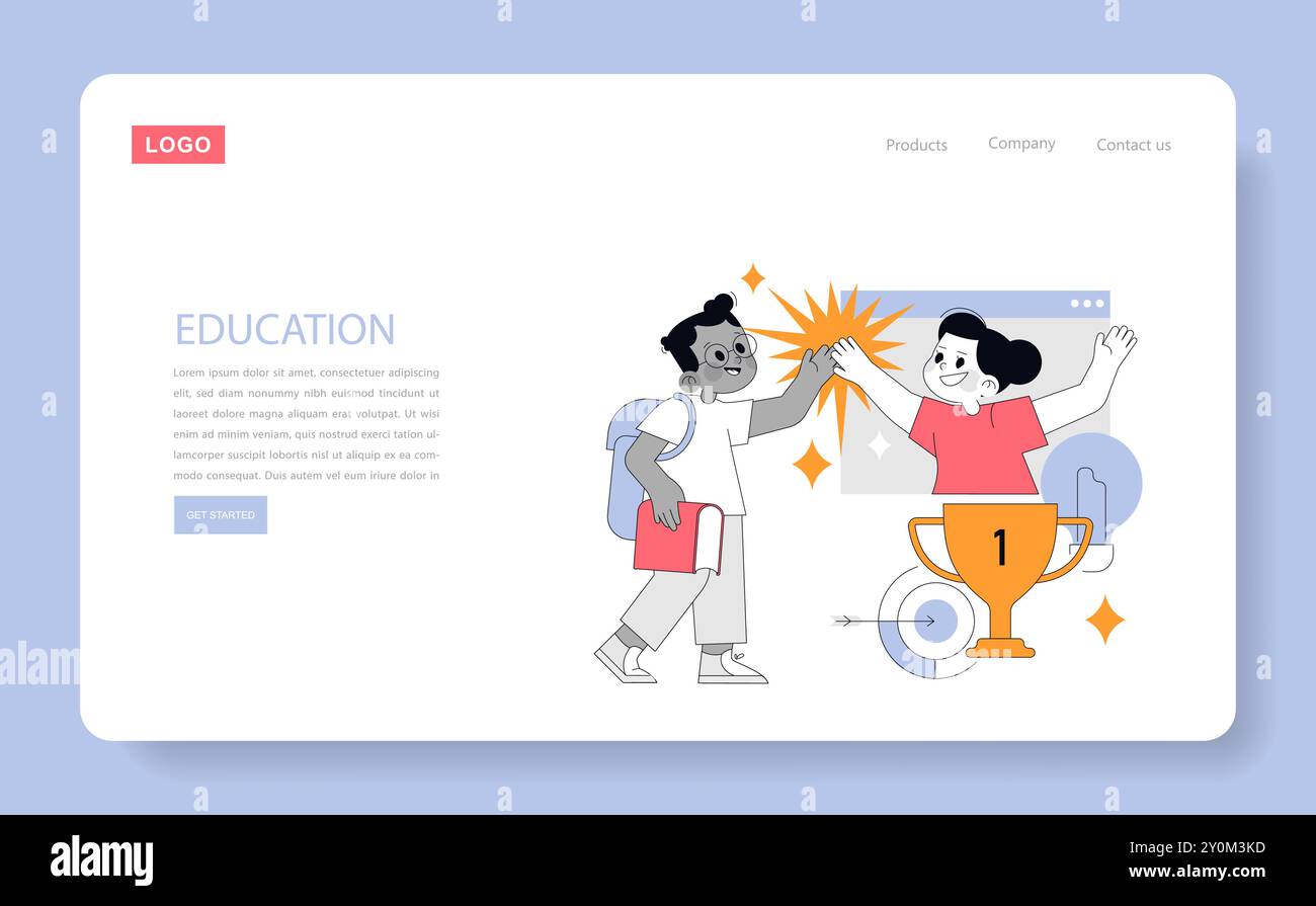 Academic achievement concept. Two joyful students celebrating success ...