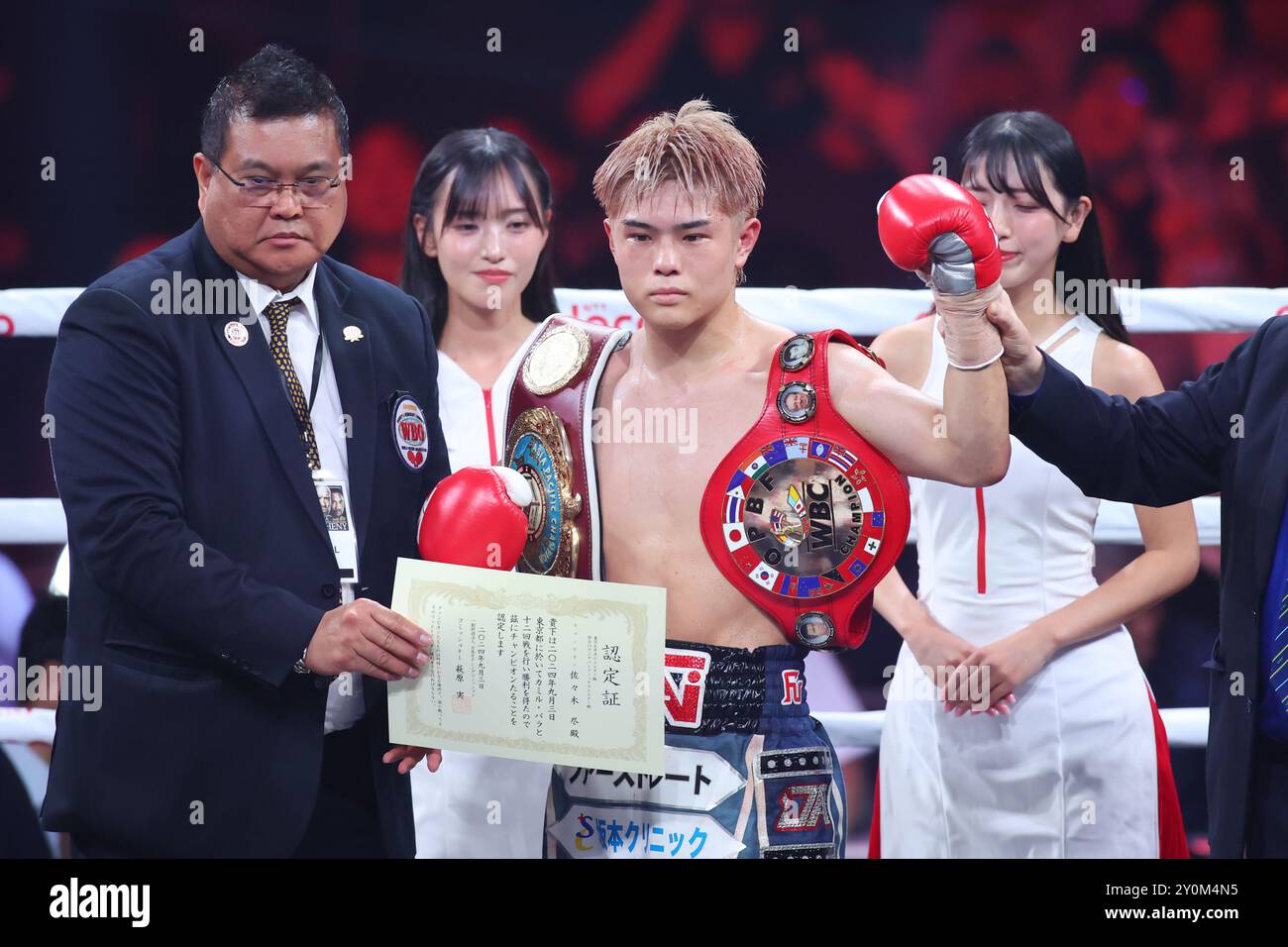 Tokyo, Japan. 3rd Sep, 2024. Jin Sasaki (JPN) Boxing : OPBF & WBO Asia Pacific Welter weight ...