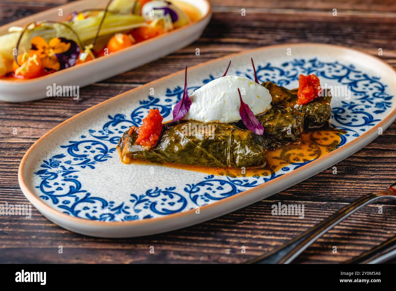 Turkish Dolma (sarma) stuffed vine leaves from Turkish traditional ...