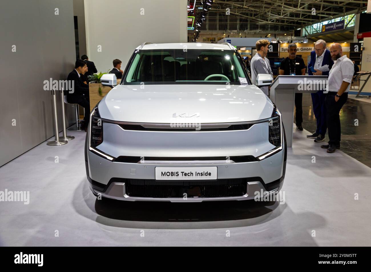 Kia EV9 electric SUV car at the IAA Mobility 2023 motor show in Munich ...