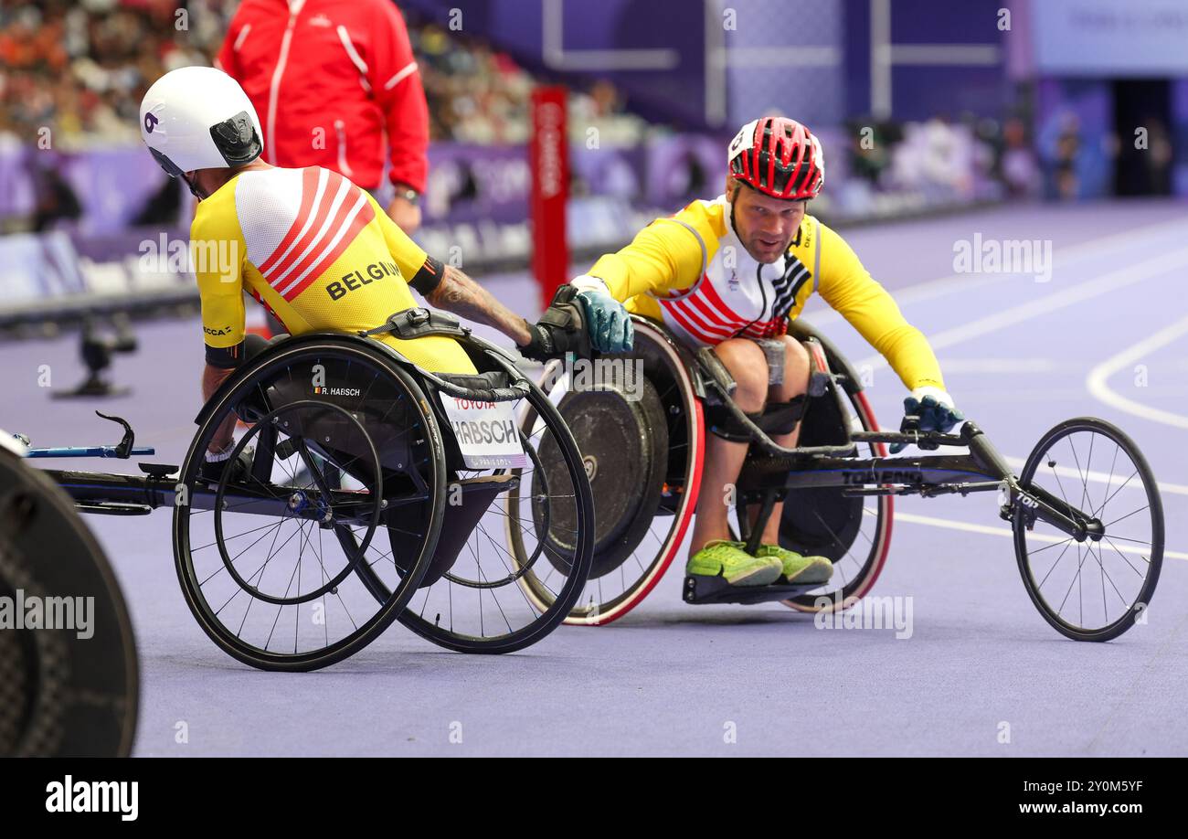 Paris, France. 03rd Sep, 2024. Belgian Roger Habsch and Belgian Peter ...