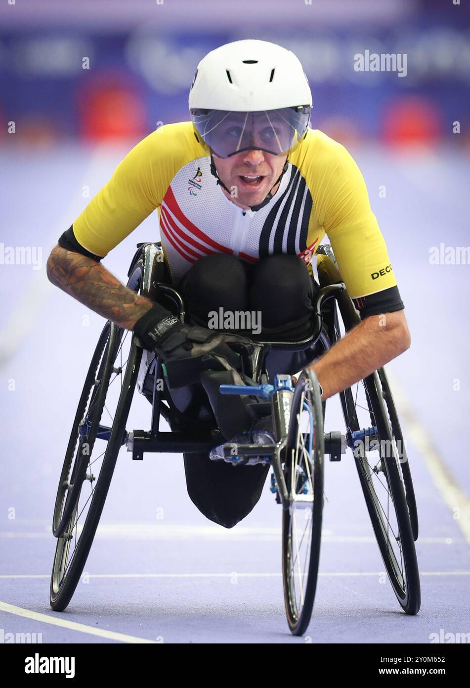 Paris, France. 03rd Sep, 2024. Belgian Roger Habsch pictured after the ...