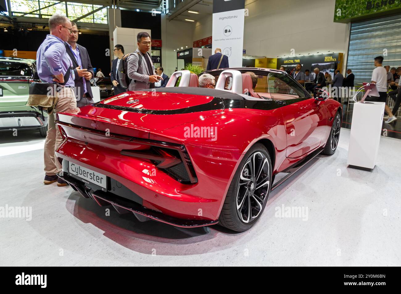 MG Cyberster electric roadster sports car at the IAA Mobility 2023 ...