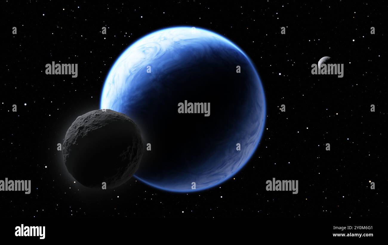 Two moons earth hi-res stock photography and images - Alamy