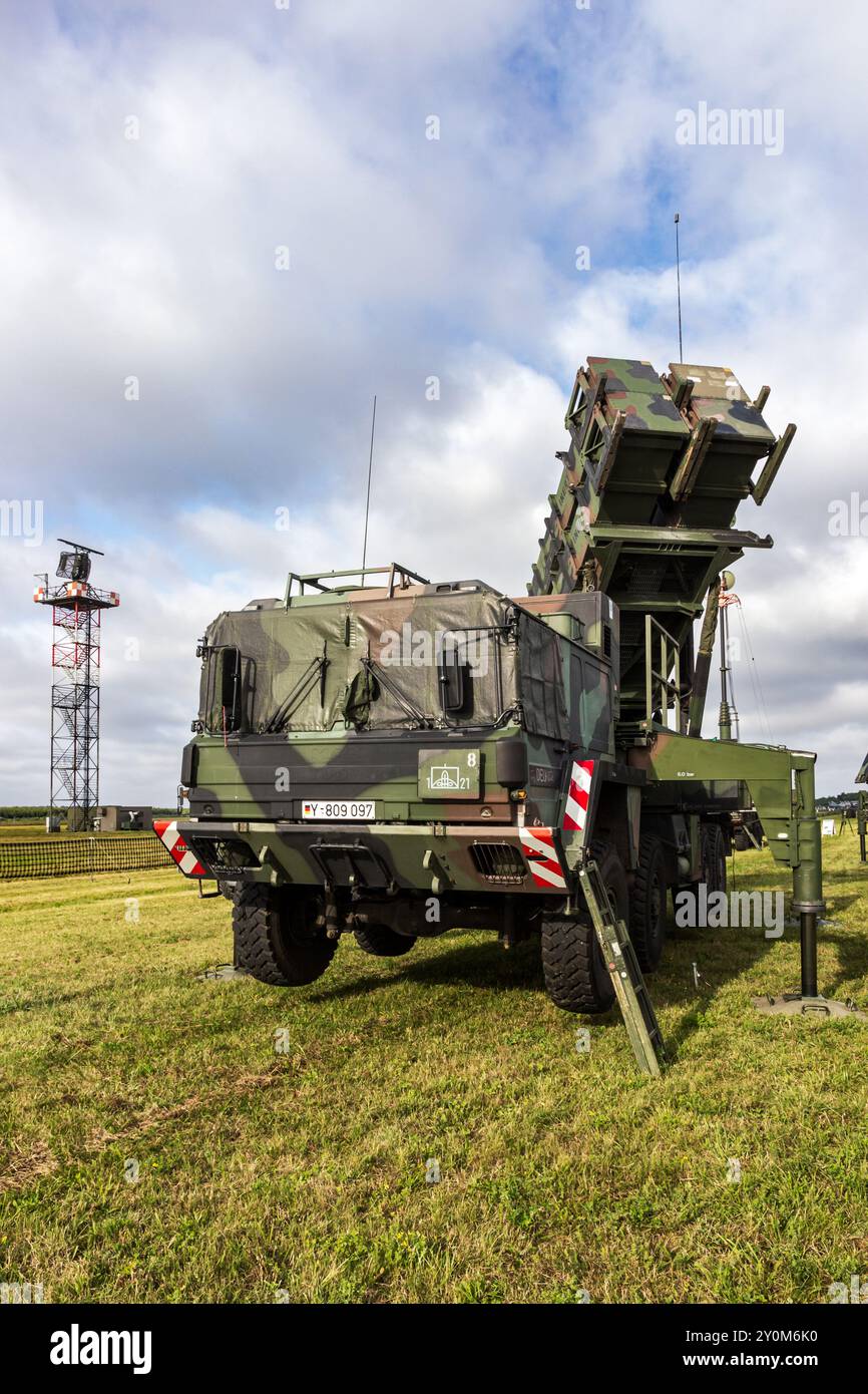German Army Mobile MIM-104 Patriot Surface-to-Air Missile (SAM) defense ...