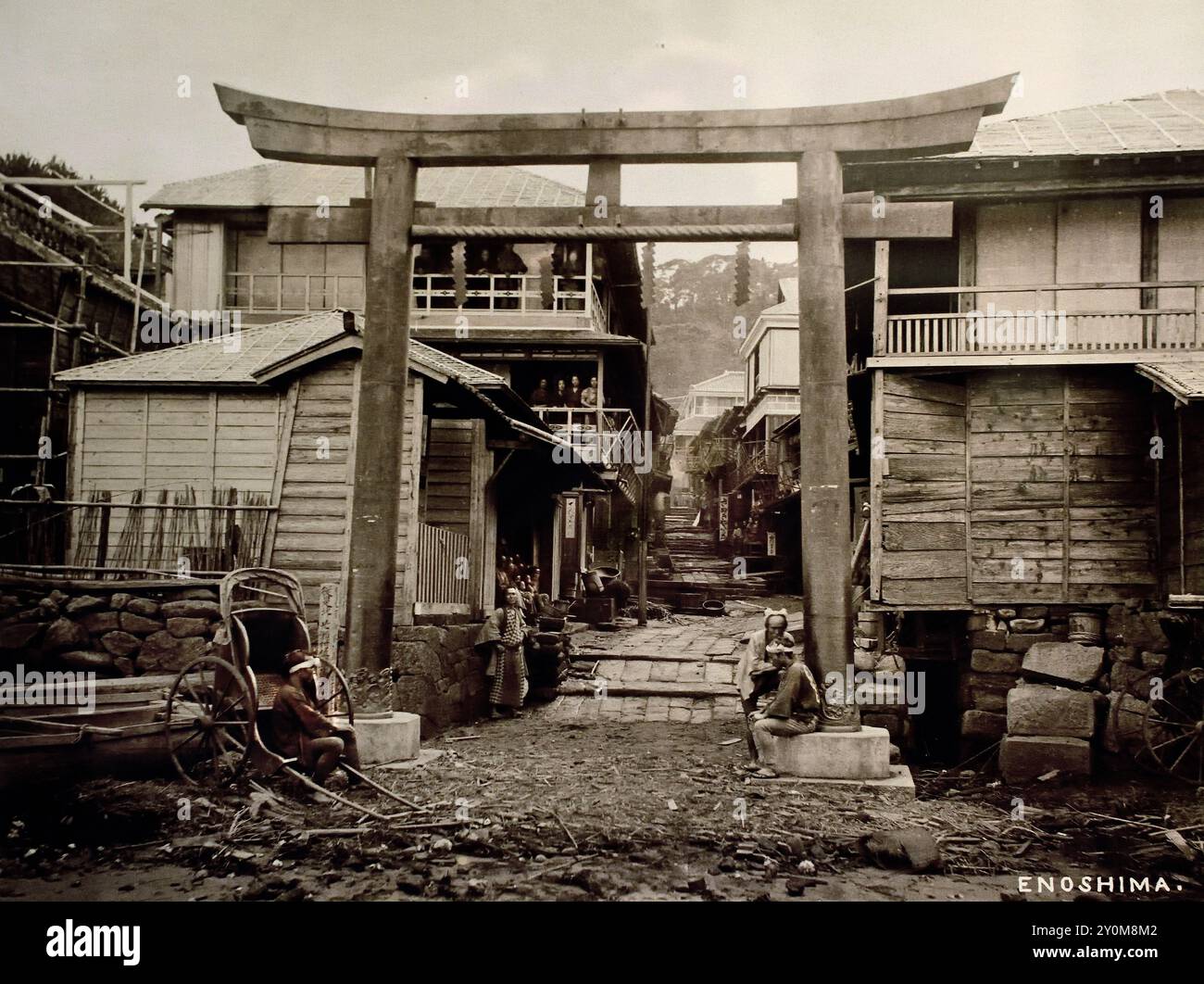 Entrance to Enoshima 1871 Baron Raimund von Stillfried - Baron Raimund ...