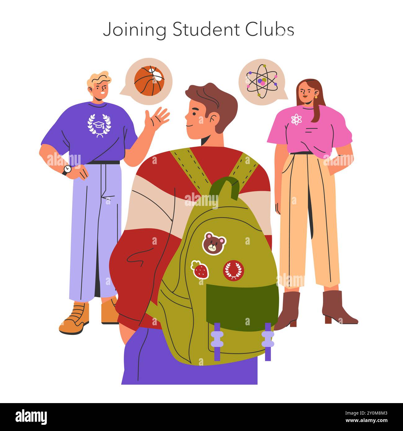 University freshman Stock Vector Images - Alamy