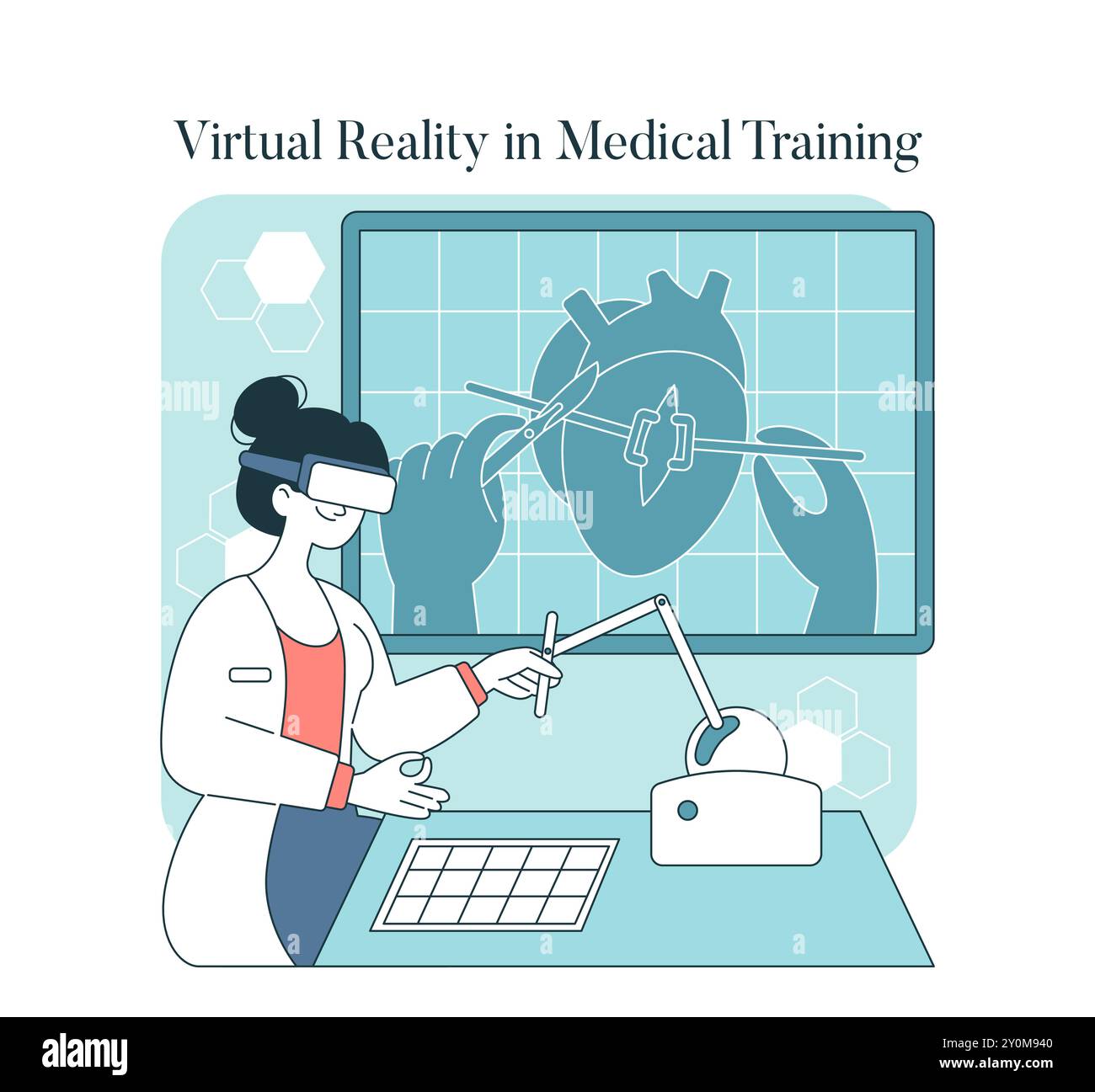 Medicine student education virtual operation Cut Out Stock Images ...