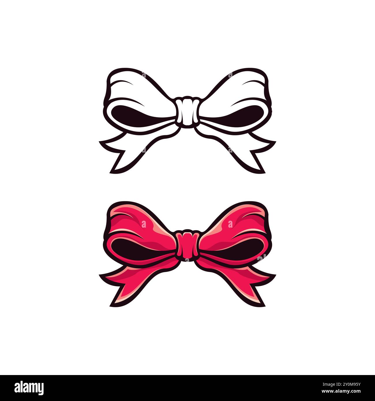 Ribbon Vector Illustration. Ribbon Gift Icon Stock Vector Image & Art ...