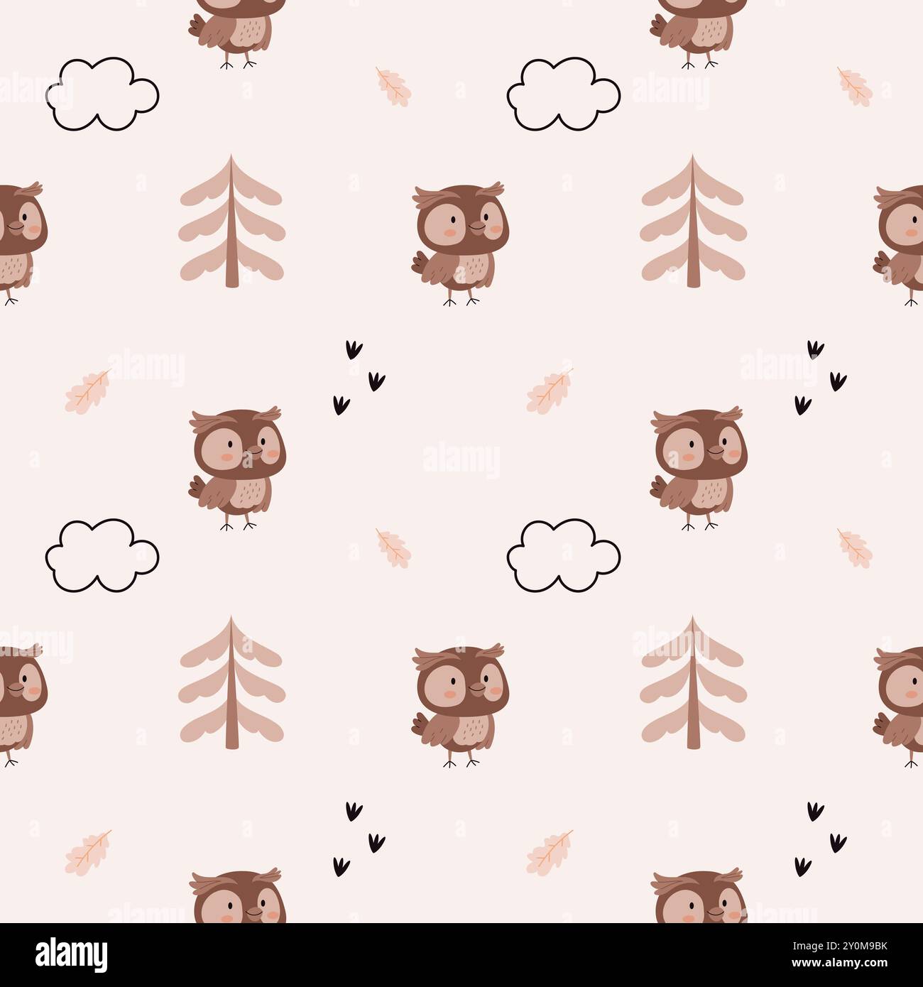 Trees in forest monochrome Stock Vector Images - Alamy