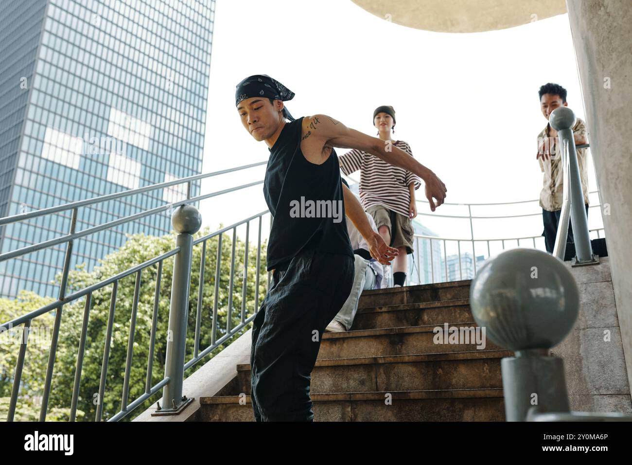 People Climbing Stairs During Afternoon Outdoors Stock Photo - Alamy