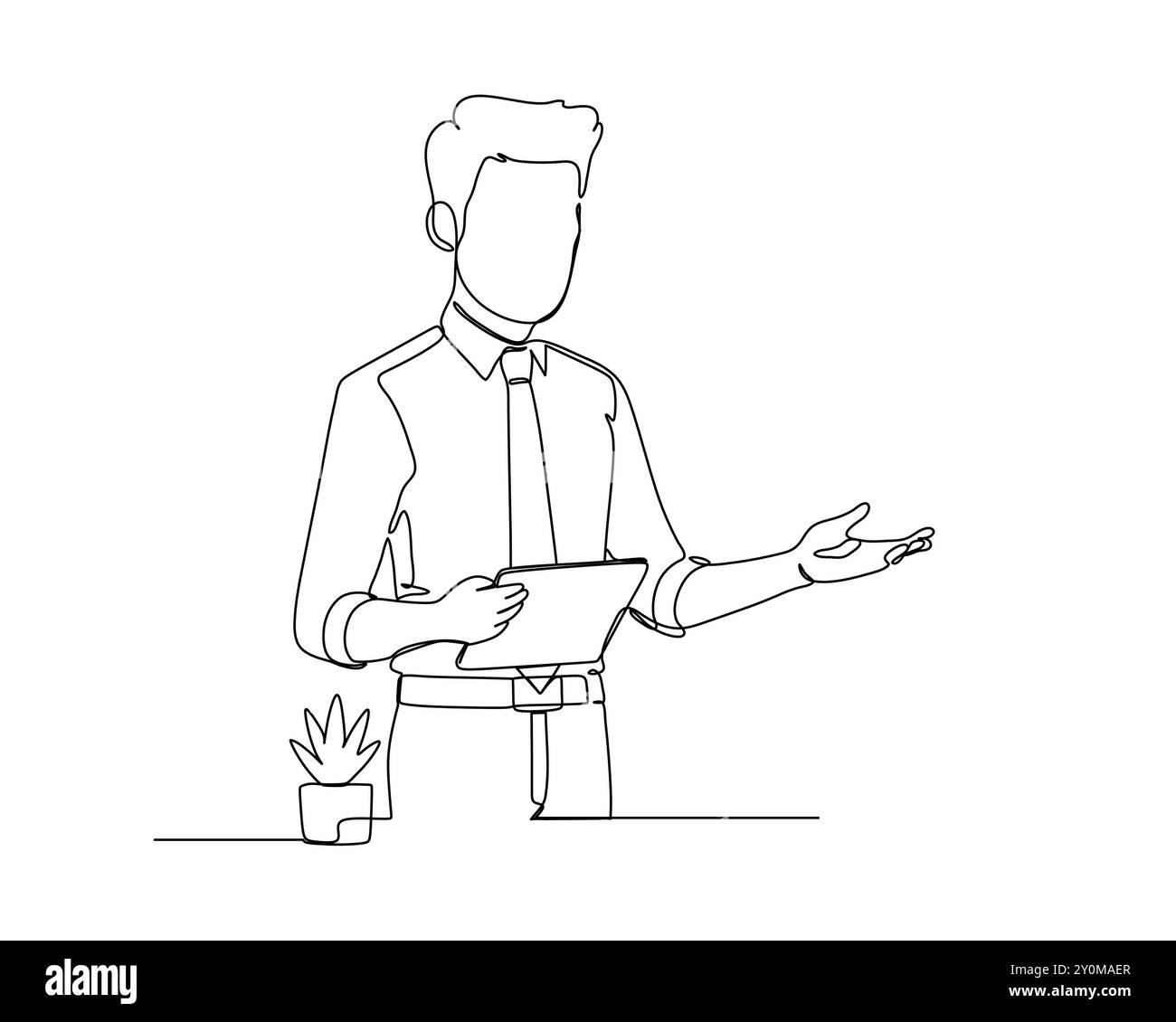 Office desk businessman wearing Cut Out Stock Images & Pictures - Alamy