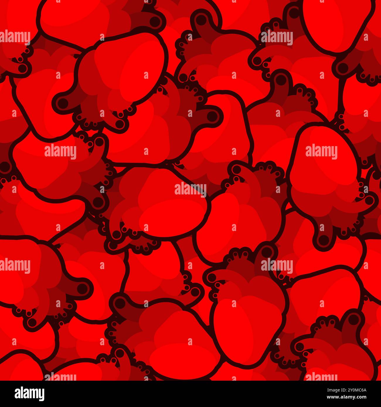 Anatomical heart pattern seamless. heart background Stock Vector Image ...