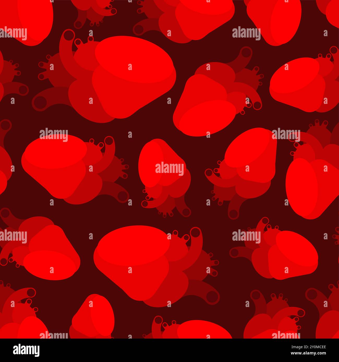 Anatomical heart pattern seamless. heart background Stock Vector Image ...