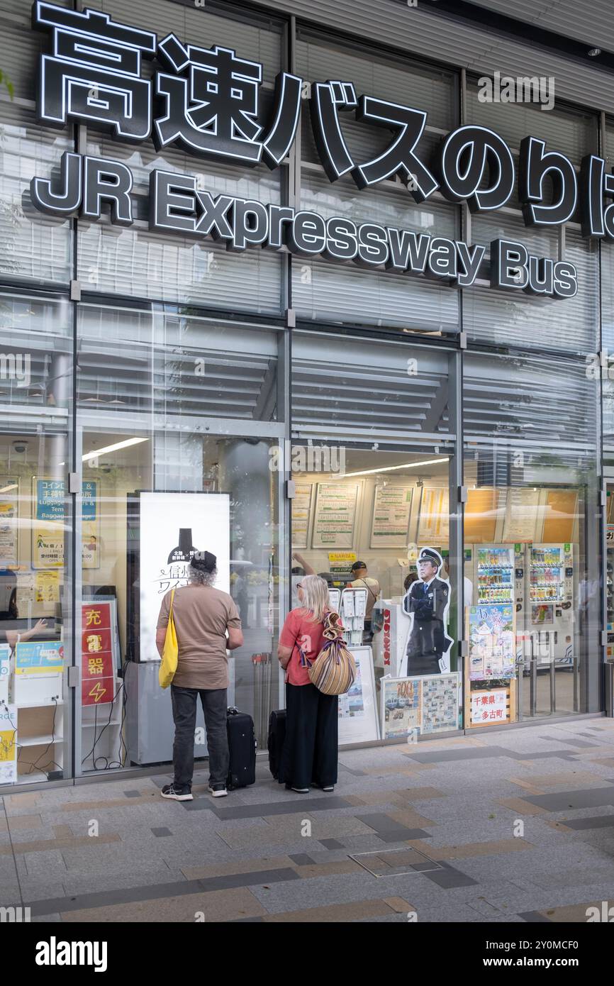 JR Expressway Bus Station Tokyo Japan Stock Photo - Alamy