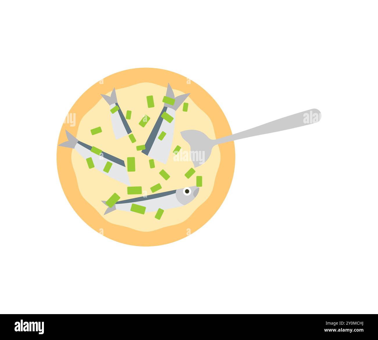 Top view spicy fish Stock Vector Images - Alamy