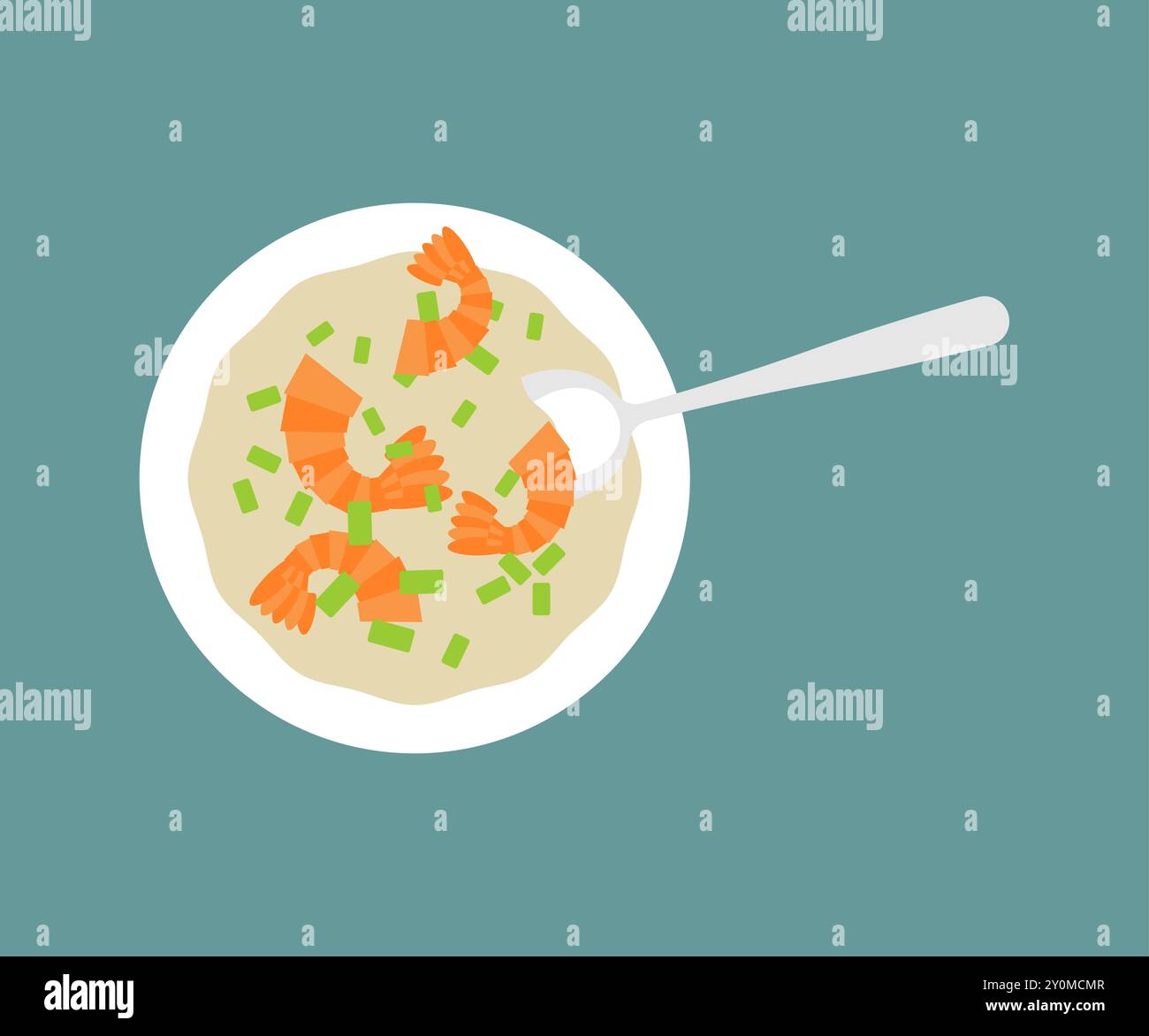 Top view seafood in Stock Vector Images - Alamy