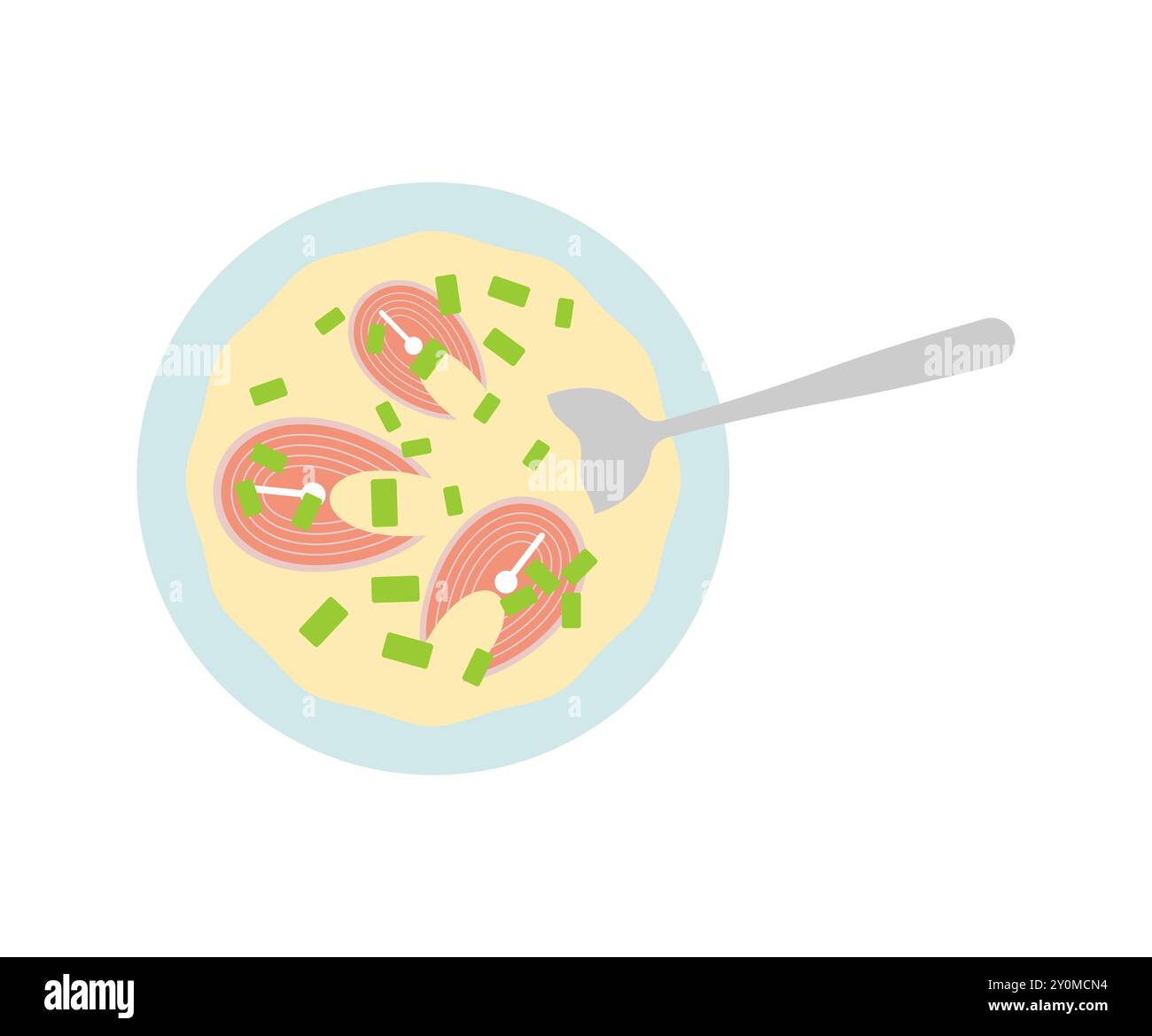 Top view meal served Stock Vector Images - Alamy