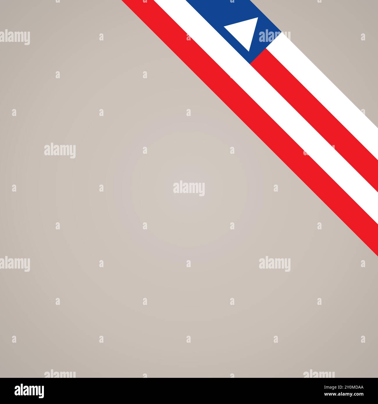 Corner slanted ribbon flag of Bahia for a top right area of a page ...