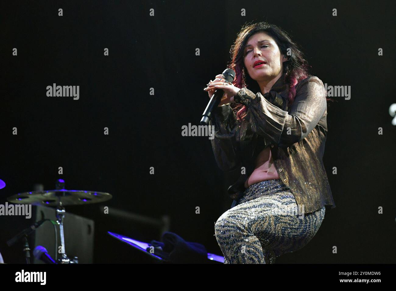 Singer Giusy Ferreri's concert in Rieti during the 13th World Chili ...