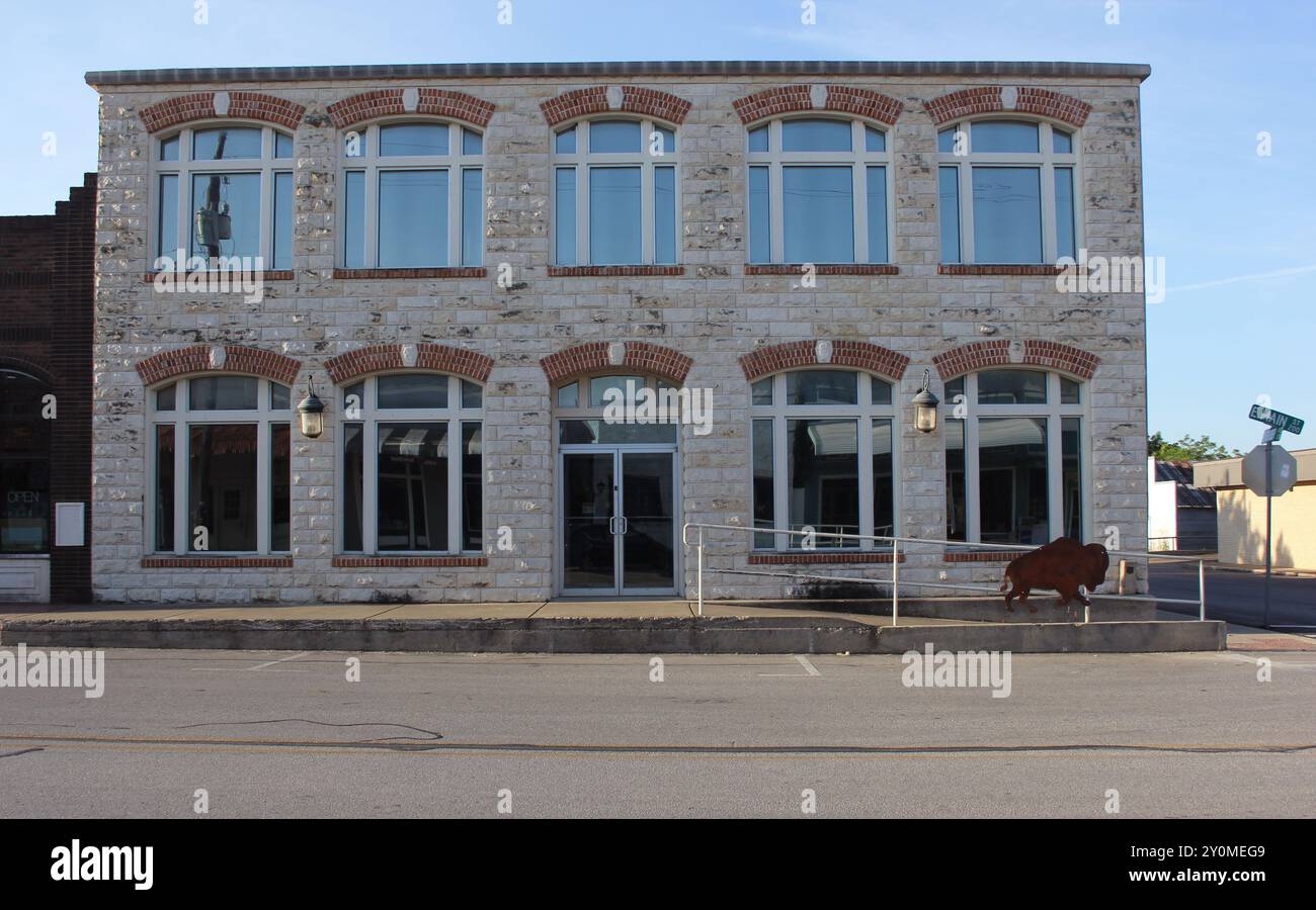 Historic Building Detail Located in Downtown Florence TX Stock Photo ...